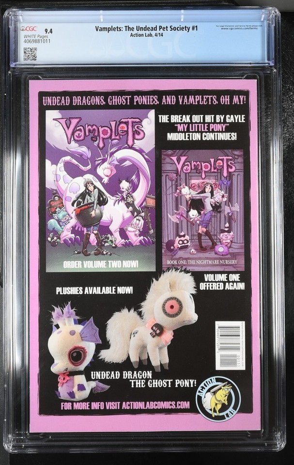 Vamplets The Undead Pet Society #1 CGC 9.4 (Apr 2014 Action Lab) Amanda ...