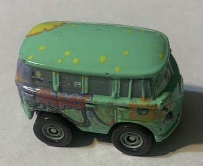 Disney Pixar Cars Fillmore VW Bus 1:55 Mattel Diecast Hippie Van Loose ...