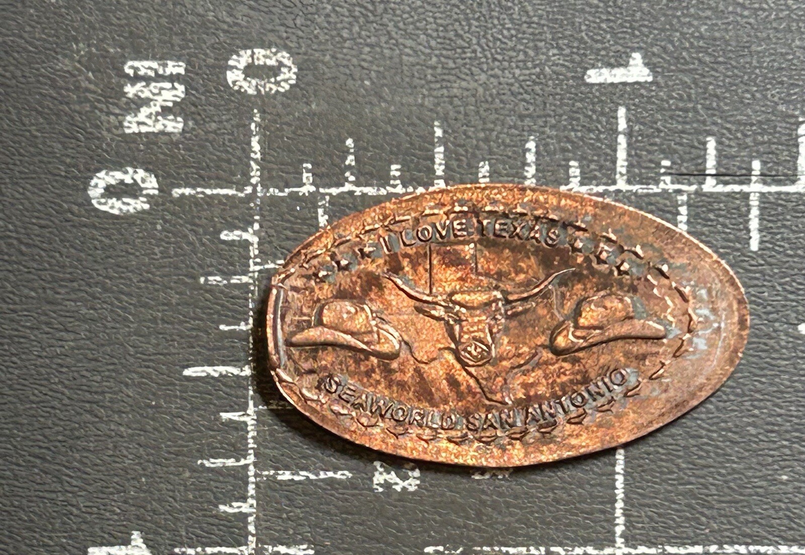 I Love Texas TX SeaWorld San Antonio Elongated Pressed Smashed Squished ...