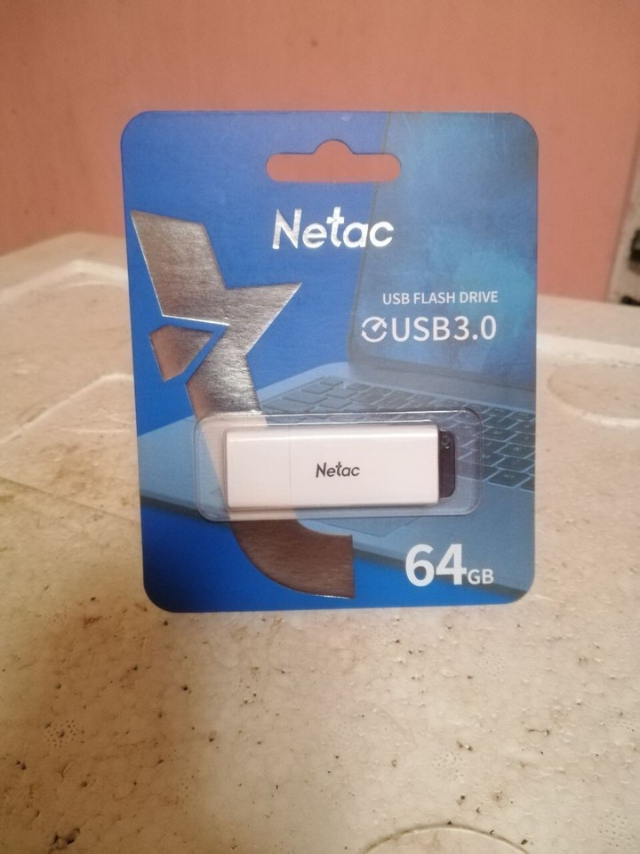 Netac-USB 3.0 Flash Drive U185 64GB for Smart TV, Media Players Laynard ...
