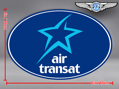 AIR TRANSAT OVAL LOGO STICKER / DECAL | eBay
