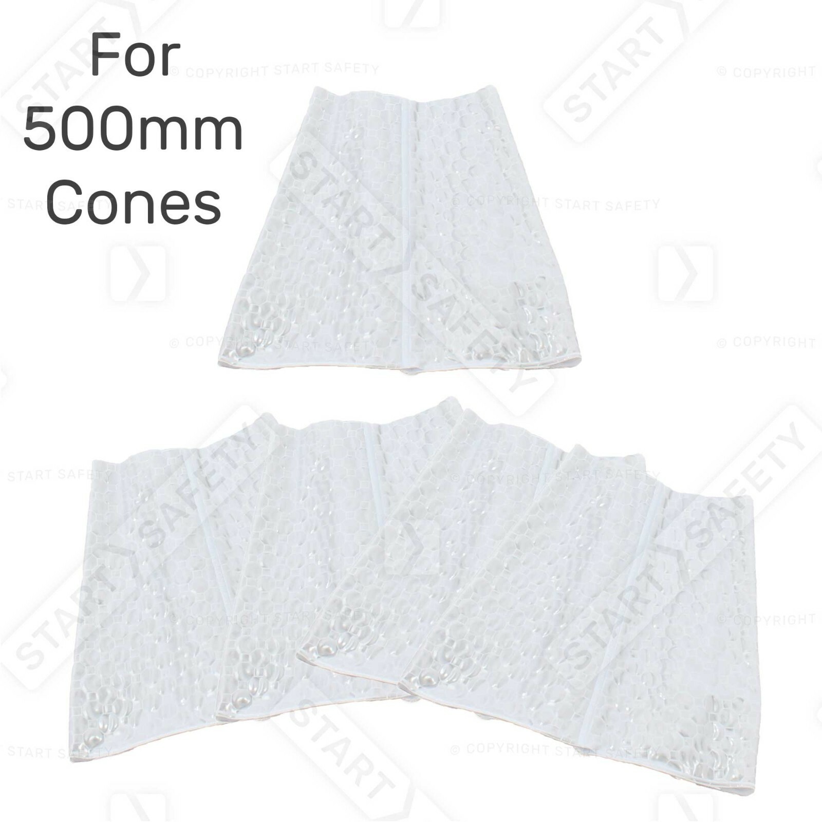 Reflective Traffic Cone Sleeves | 5 Pack | For 500mm, 750mm & 1m Cones ...