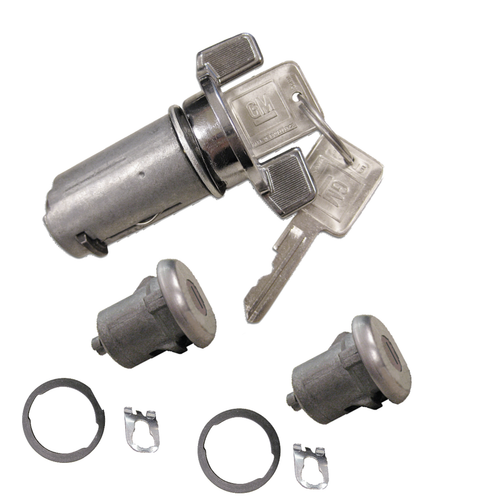 GM OEM Ignition Key Switch Lock Cylinder & Door Lock Tumbler Barrel Set ...