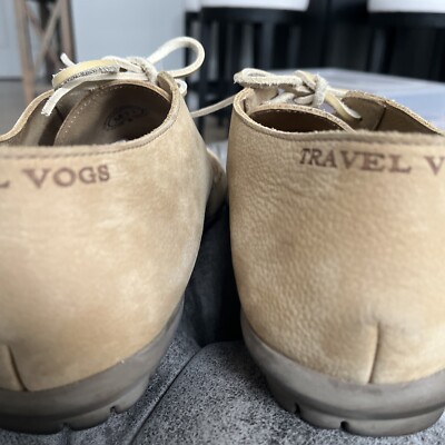 John Fluevog Travel Vogs Lace Up Moccasin Shoes Nubuck Leather Brown ...