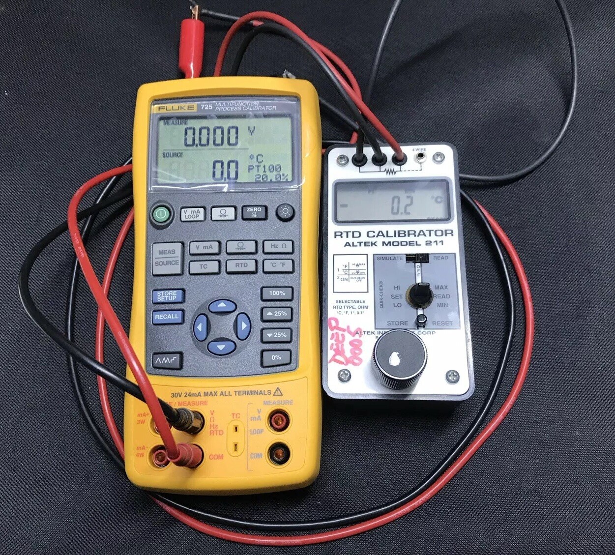 Altek 211 RTD Digital Calibrator PT100 Cu10 Ni120 Ni110 Platinum 100 ...