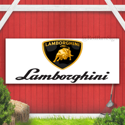 Lamborghini Indoor Outdoor Banner Sign with Grommets | eBay