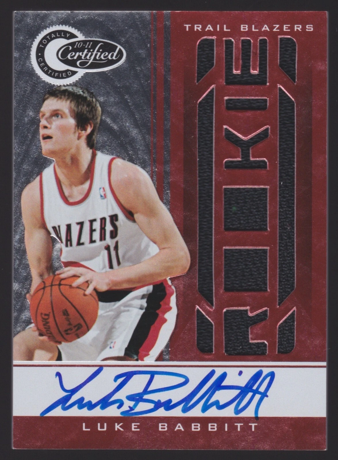 Luke Babbitt 2010 Totally Certified #164 Red Autographs /99 Price Guide ...