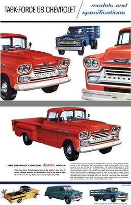 Chevrolet 1958 - Task-Force 58 Chevrolet - Models and Specifications | eBay