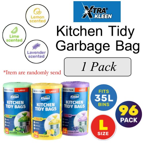 Bin Liner Kitchen Tidy Garbage Bag 35L 58cm x 71cm 96pk Large | eBay Australia