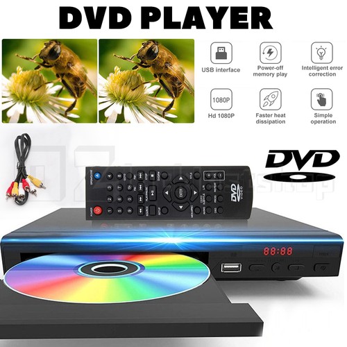 DVD Player Movie Composite Video Multi Region HD 1080p W/ Remote RCA ...