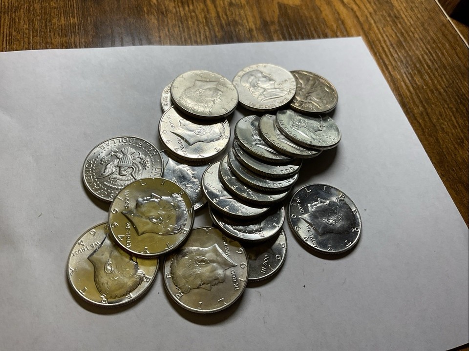 (90%) Silver Half Doller Roll Very Nice Mixed Types $10 face value ...