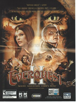EverQuest II Print Ad/Poster Art PC Small Box (B) | eBay