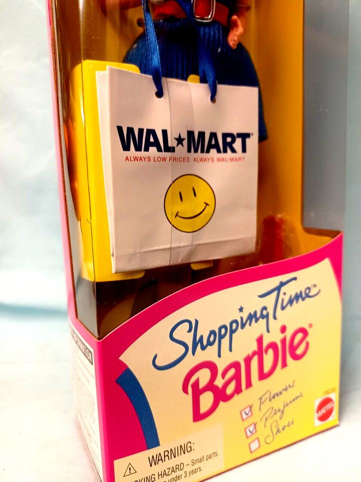 BARBIE DOLL SHOPPING TIME Walmart 18230 1997 NOS Sealed BOX | eBay