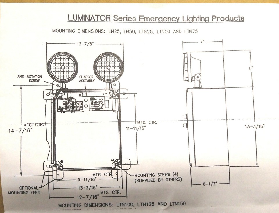 LightGuard Luminator Series Emergency 120v Lighting Control System New LTN1500T | eBay