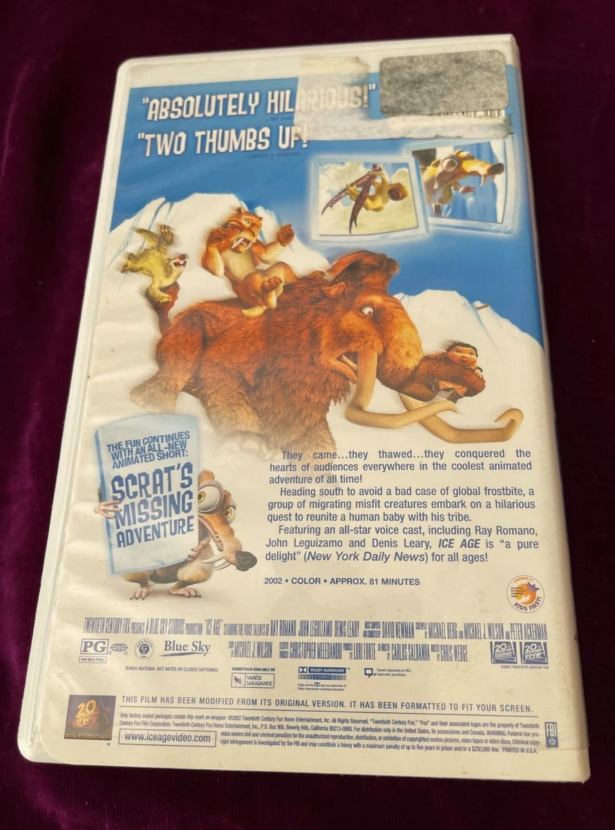 Ice Age The Meltdown Vhs