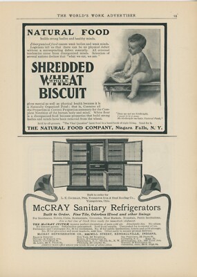 1902 Natural Food Co Shredded Whole Wheat Biscuit Vintage Ad Cereal ...