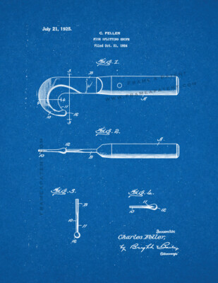 Fish-splitting Knife Patent Print Blueprint | eBay
