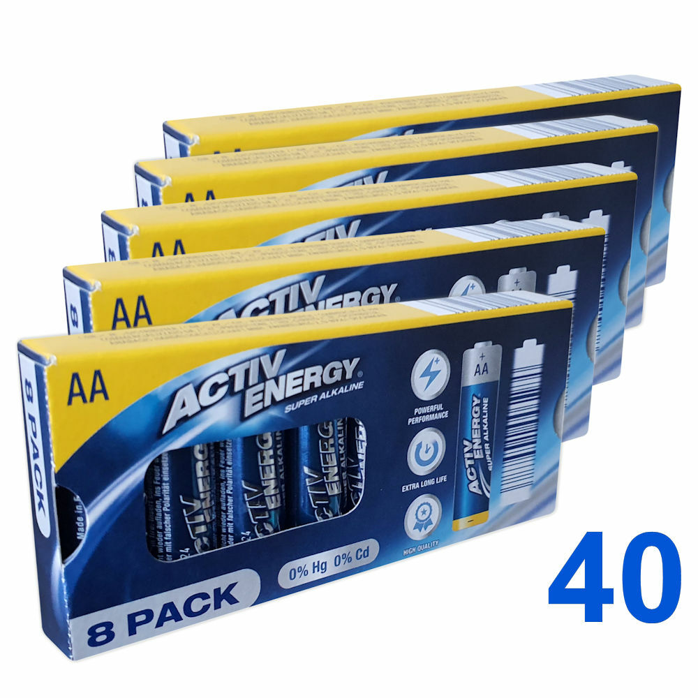 ACTIV ENERGY AA Batterien LR6 Mignon 1,5 V SUPER ALKALINE | eBay.de