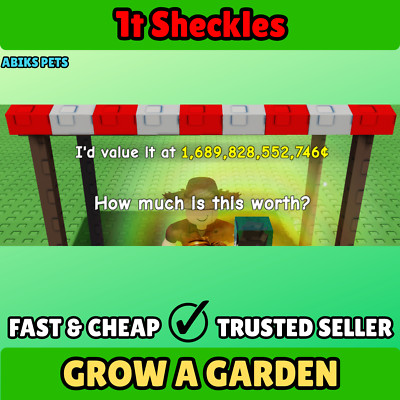 Grow A Garden Roblox - 1t (Trillion) Sheckles + Big Bonus🌟Cheap and ...