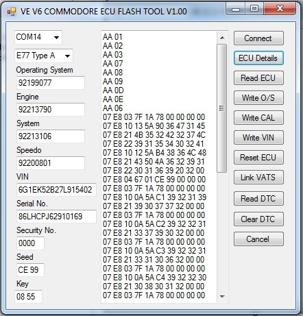 VE COMMODORE V6 COMPUTER ECU ECM REPLACEMENT SERVICE ALLOYTEC E69 E77 ...