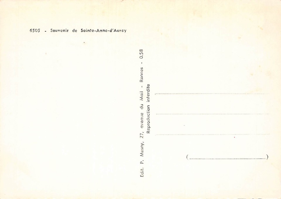 56 SAINTE ANNE D AURAY SOUVENIR DE SAINTE ANNE D AURAY | eBay