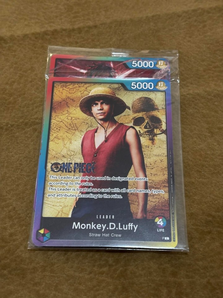 One Piece TCG! Monkey.D.Luffy Leader Pack Live Action 2023 Vol. 1 ...
