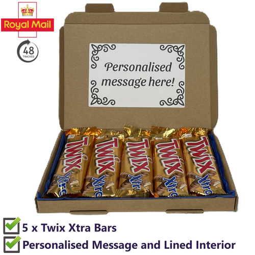 Twix Xtra Chocolate Biscuit Twin Bars Gift Hamper Sweet Box w ...
