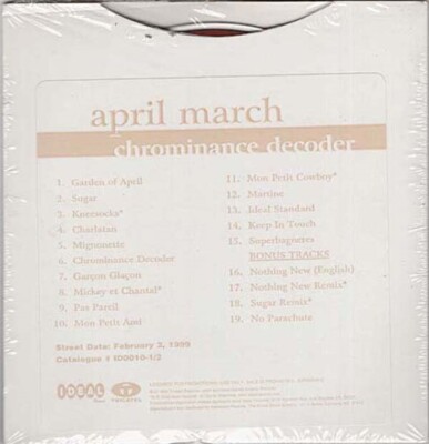 Chrominance Decoder ~ April March ~ Electronic ~ CD ~ New | eBay
