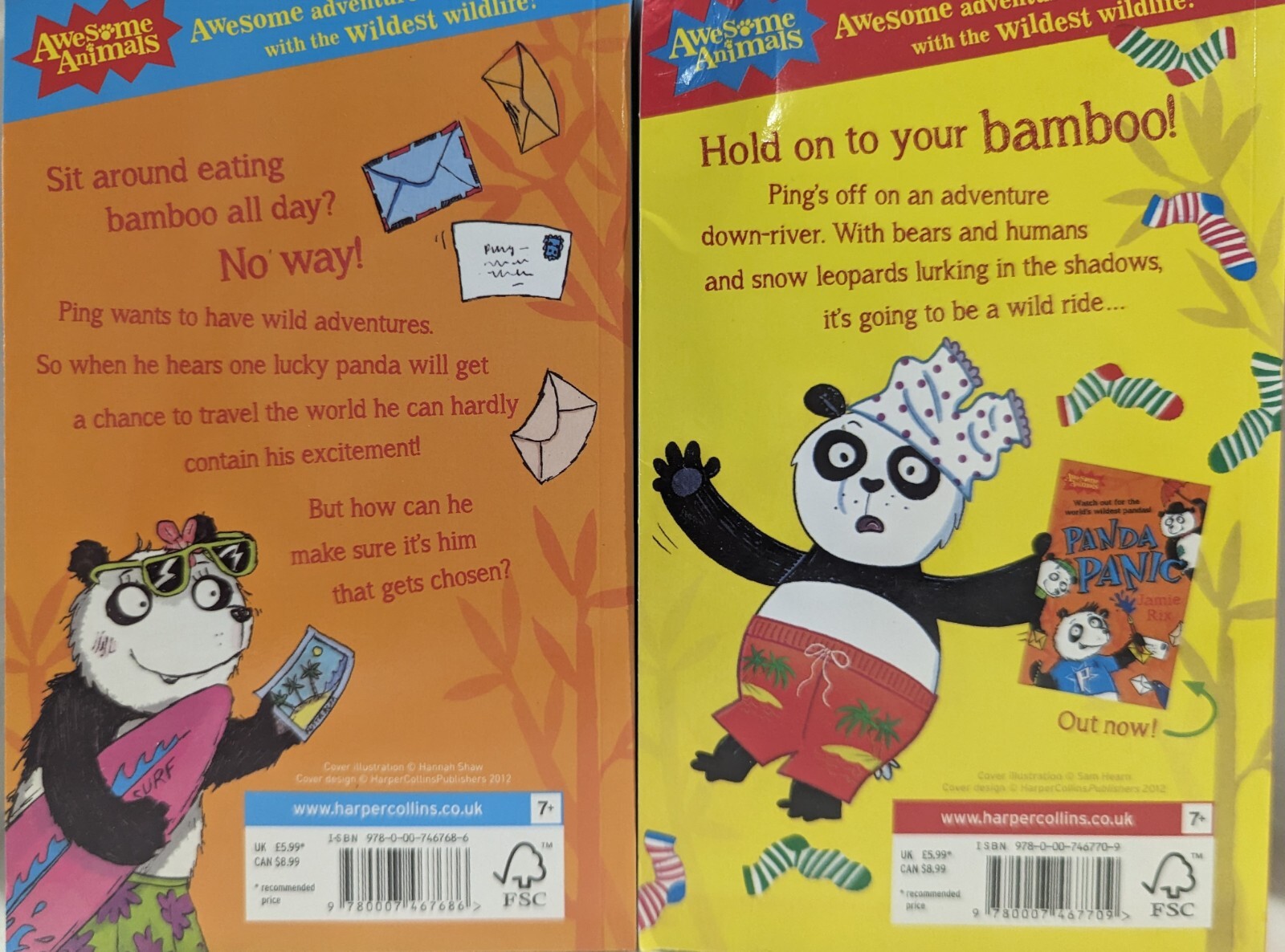 Awesome Animals Panda Panic X 2, By Jamie Rix Both In Great Condition ...