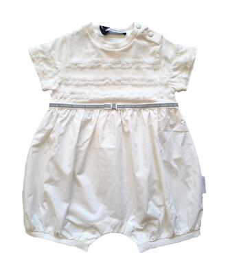 MONCLER bebè tuta intera pagliaccetto da bambina 8L70610 bianco in ...