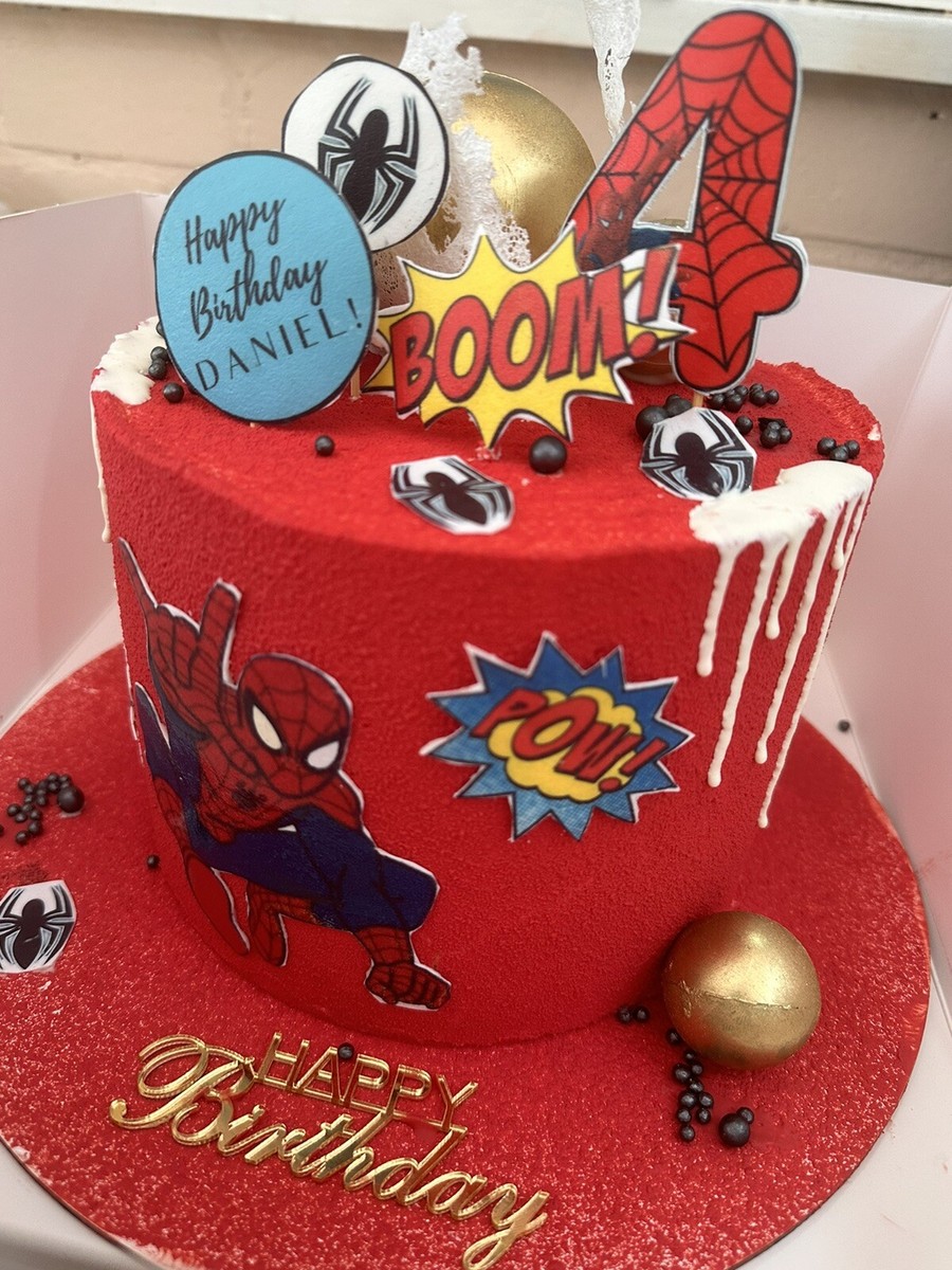 Spider Man Cake Pattern Spiderman Cakes – Chocola Paris