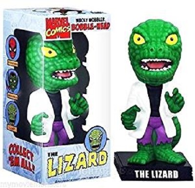 Marvel Lizard PVC Bobble-Head 15Cm Funko Wacky Wobbler | eBay UK