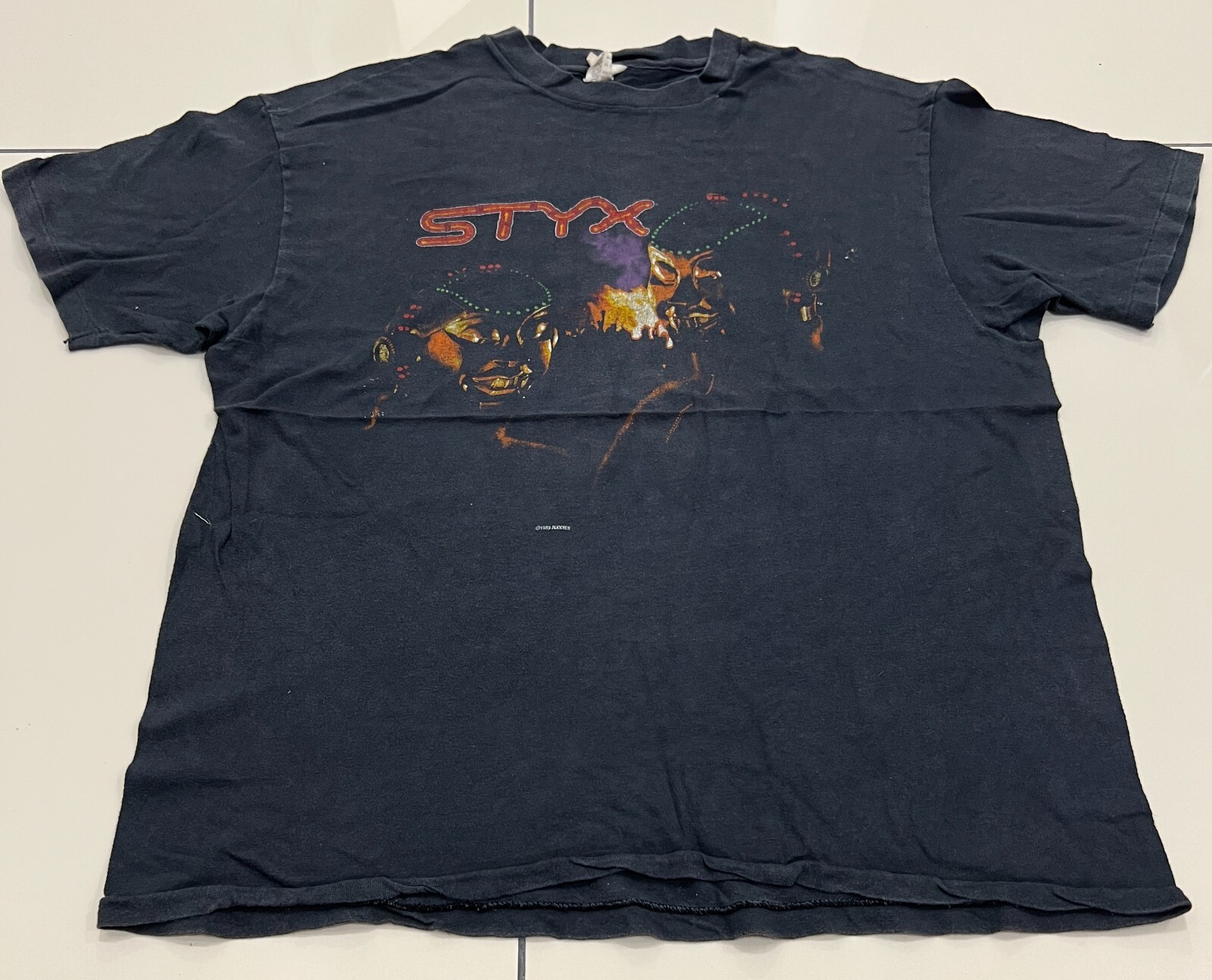 Vintage Styx World Tour Concert 1983 T-Shirt - Gem