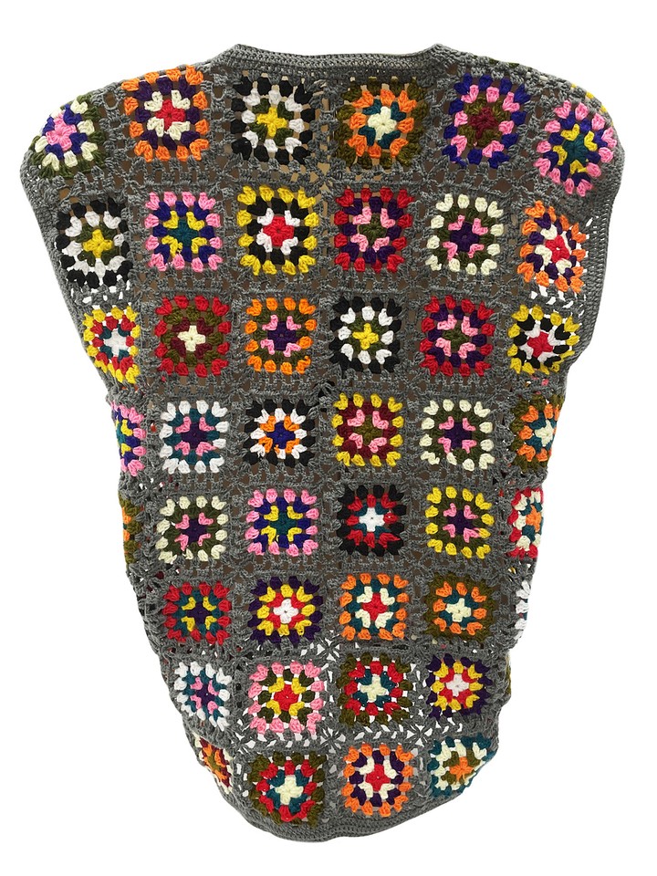 Paul McCartney Granny Square Sweater Vest Beatles Pattern 60s Jumper ...
