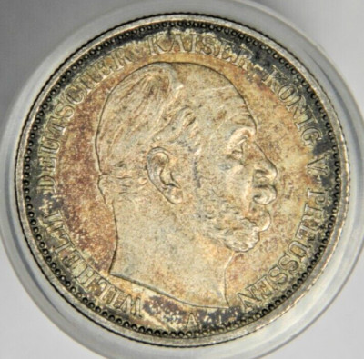 PRUSSIA GERMANY GERMAN STATES 1876-A SILVER ZWEI 2 MARK MS UNC COIN Inv ...