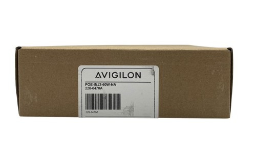 Avigilon POE-INJ2-60W-NA 220-0470A Single-Port PoE Injector New Sealed ...