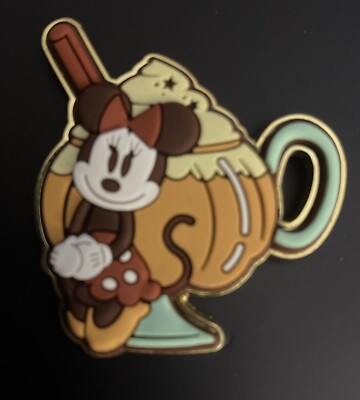 Disney Minnie Mouse Scented Pumpkin Spice Latte 3D Pin Loungefly - New ...