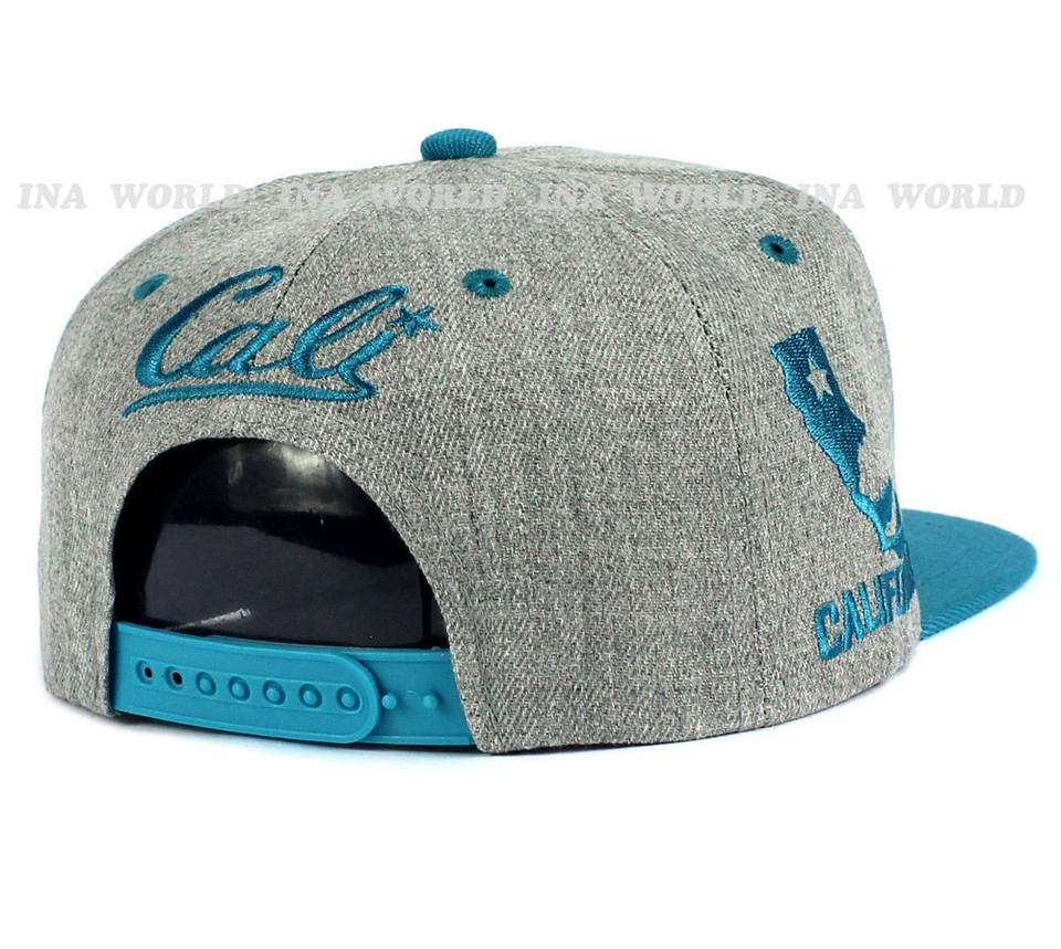 California Republic Hat Cap CALI Classic Bear Snapback Flat Bill ...