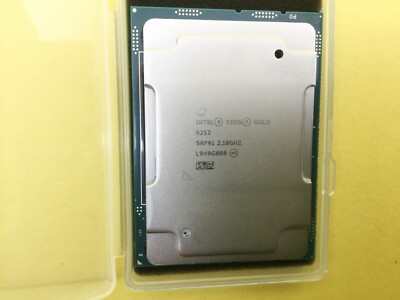 SRF91 Intel Xeon Processor Gold 6252 24-Core 2.10GHz 35.75MB FCLGA3647 ...