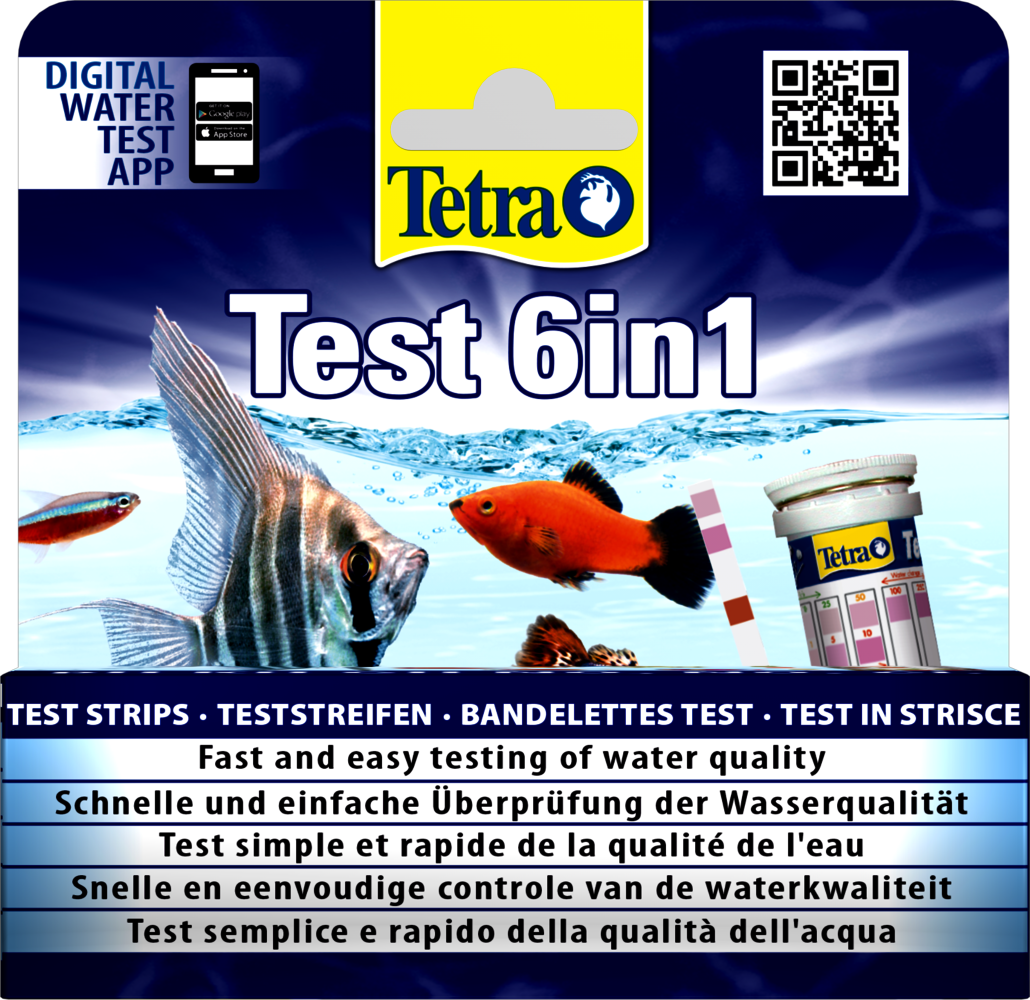 Tetra 6 in 1 Test Strips - Aquarium Water Tests for Freshwater Tropical ...