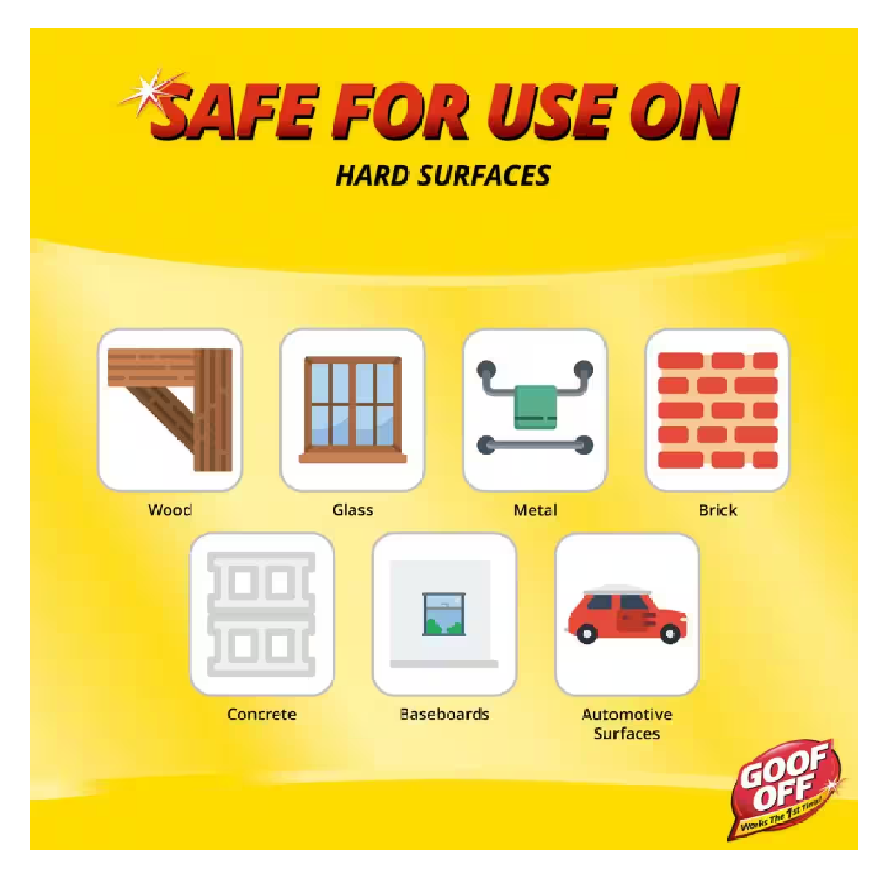 Goof Off Professional Strength Latex Paint and Adhesive Remover, 6 fl ...