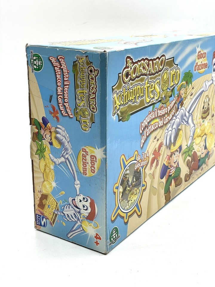 Captain Bones Gold Pirate Skeleton Board Game 2005 Corsaro Acchiappa ...