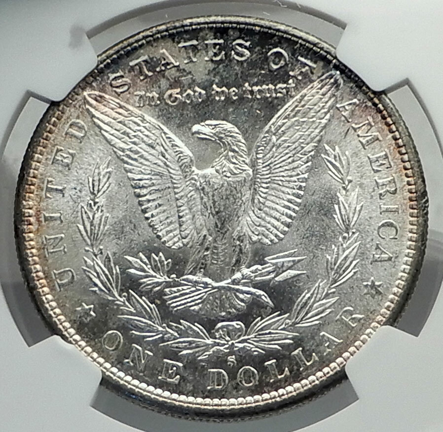1881 UNITED STATES of America SILVER Morgan US Dollar Coin EAGLE NGC MS ...