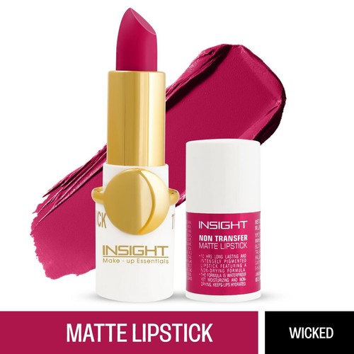 Insight Cosmetics Non Transfer Matte Lipstick - 01 Wicked | eBay