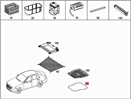 Genuine MERCEDES W213 E-CLASS W213 Protective mat 2136803206 | eBay