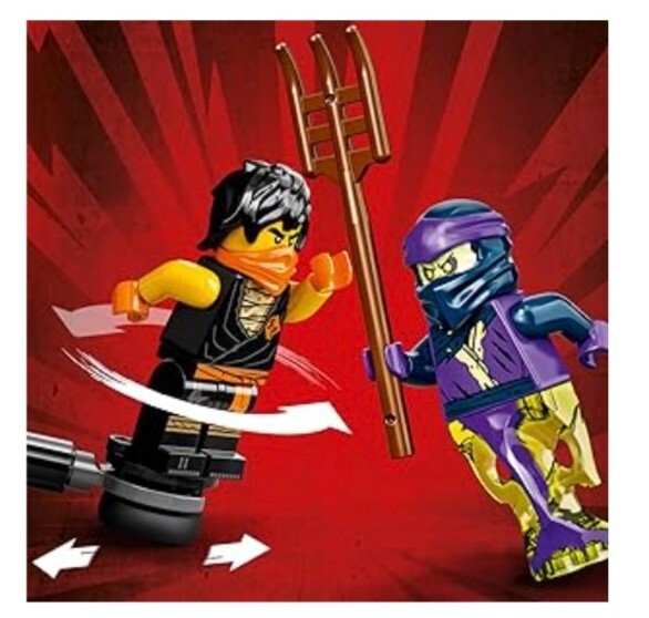 LEGO 71733 NINJAGO Legacy Epic Battle Set – Cole vs. Ghost Spinner ...