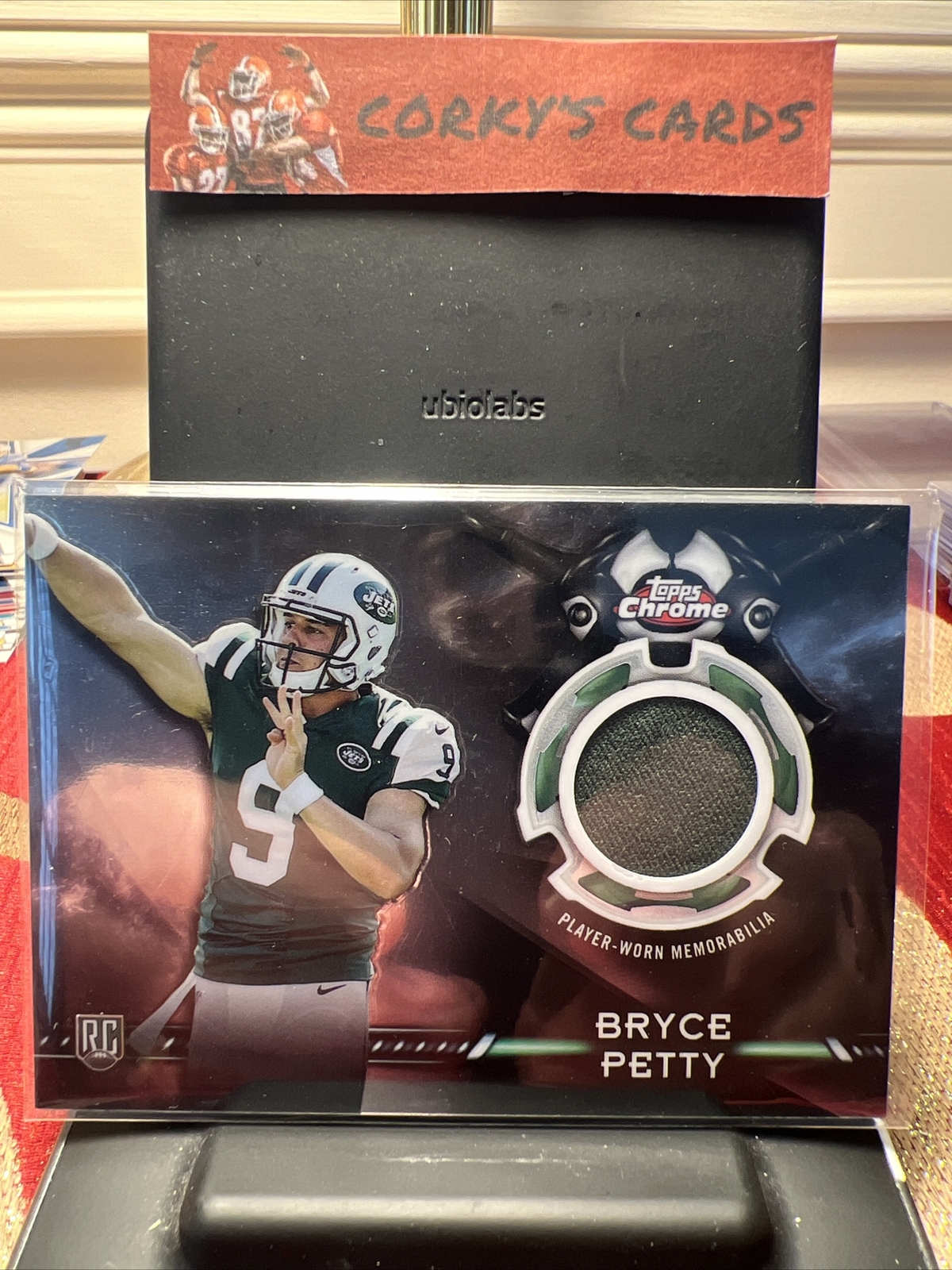 Bryce Petty 2015 Topps Chrome RC Rookie Used Jersey Card TCRR-BPE | eBay