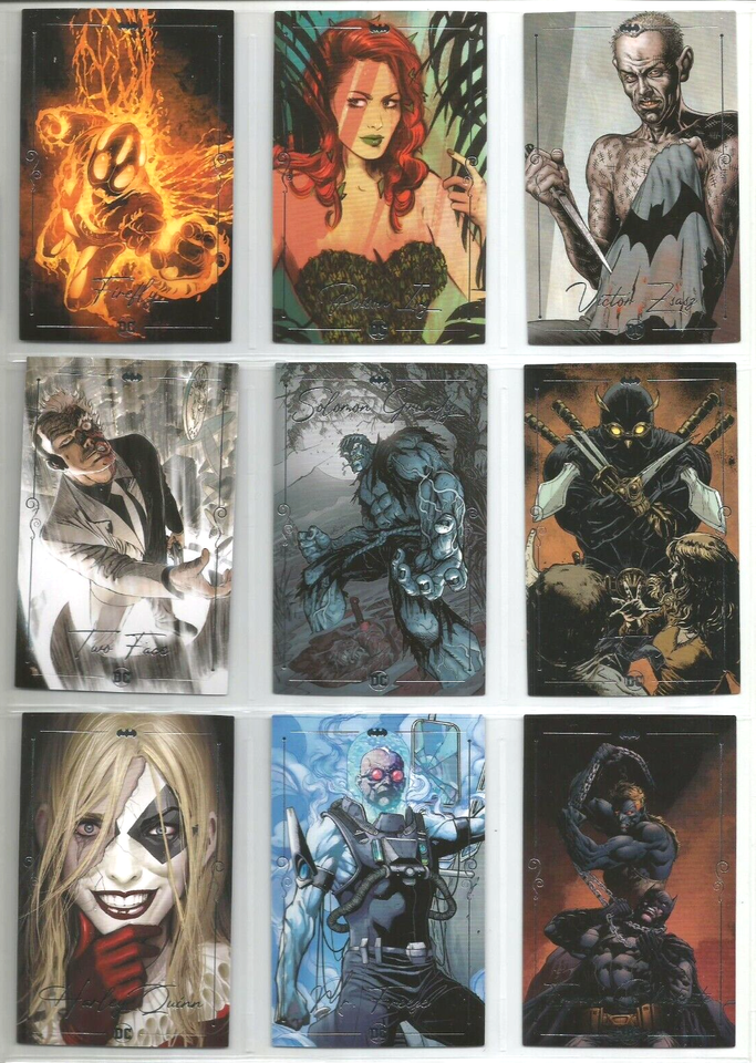 DC Comics BATMAN Basic Cards Full Set 97/97 + Checklist PERU 2022 ...