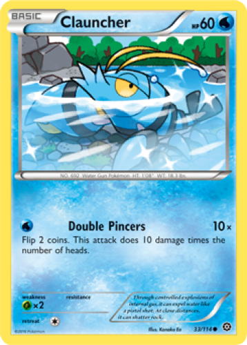 4x Clauncher 33/114 XY Steam Siege Pokemon TCG Card NM | eBay