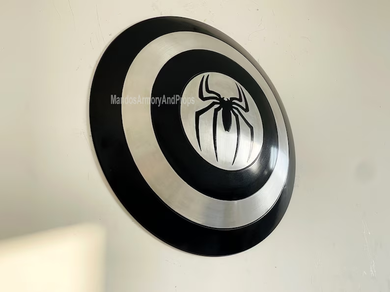 Black Spider-Man Shield | eBay